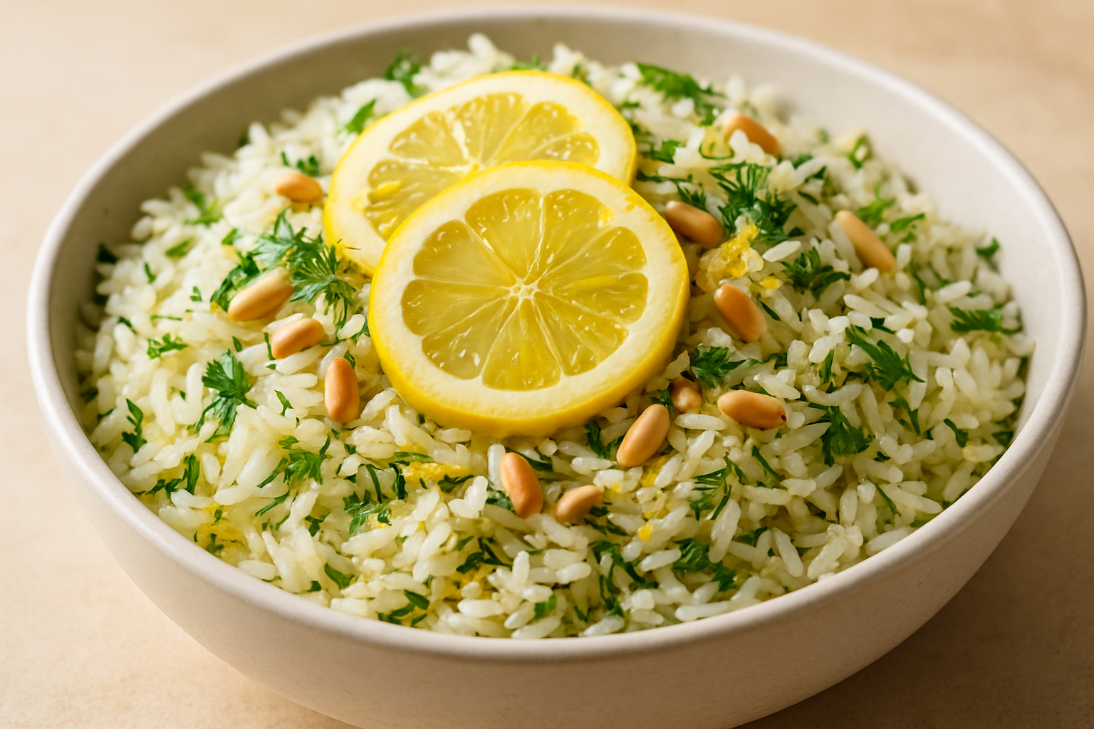 Lemon-Herb Rice Pilaf– capitalbasmatirice